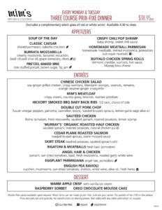 Menus - Mims Restaurant Lounge