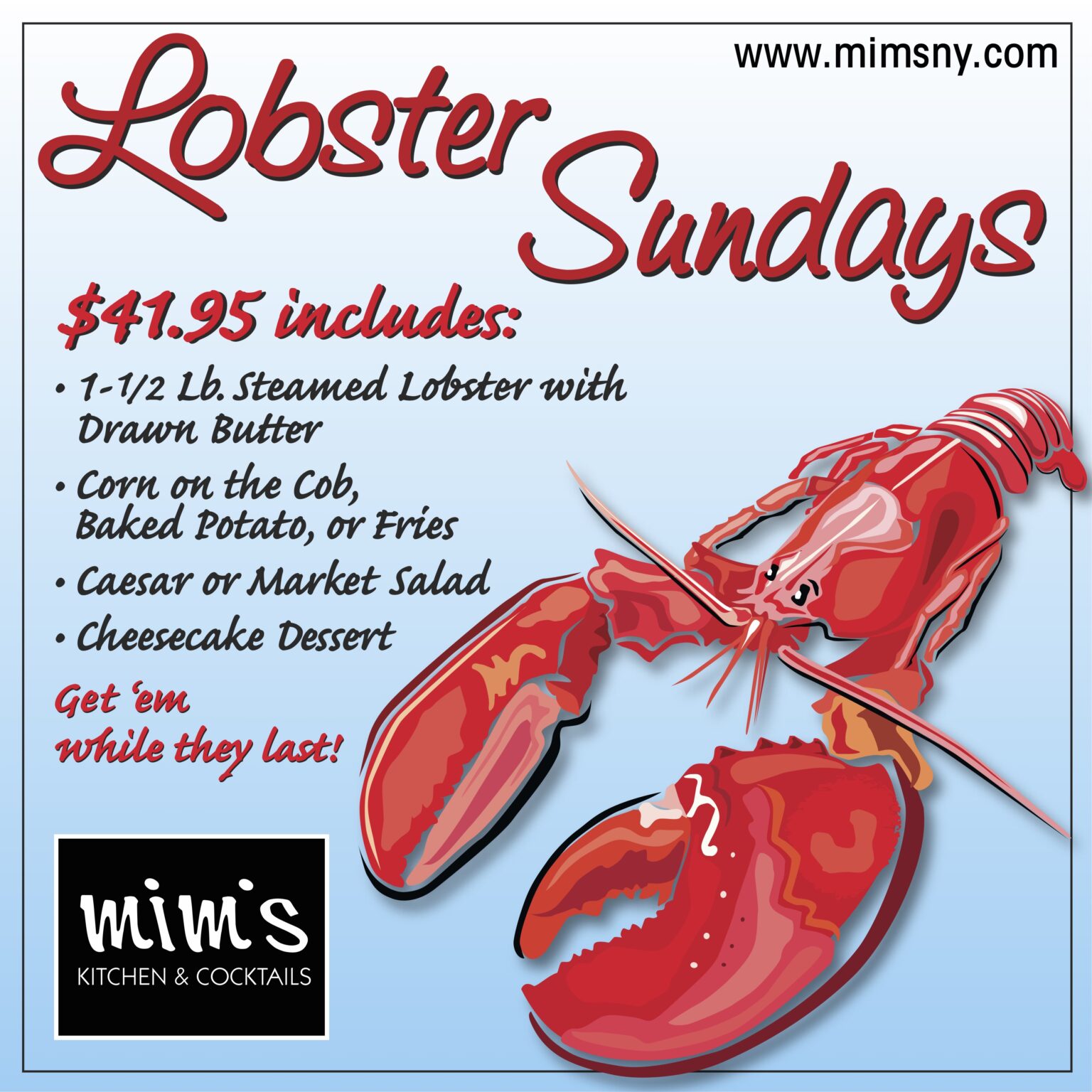 Menus - Mims Restaurant Lounge